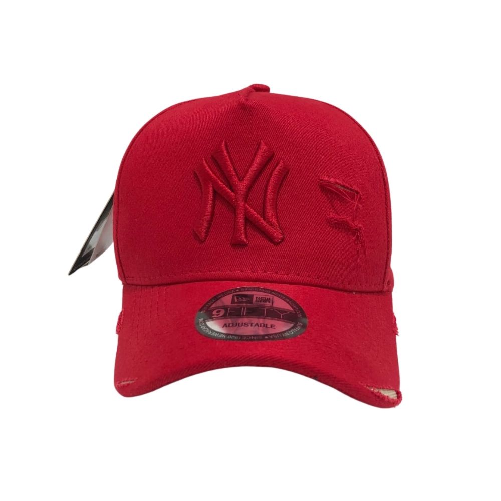 Boné New Era Rasgado NY Yankees Color Vermelho | Shopee Brasil