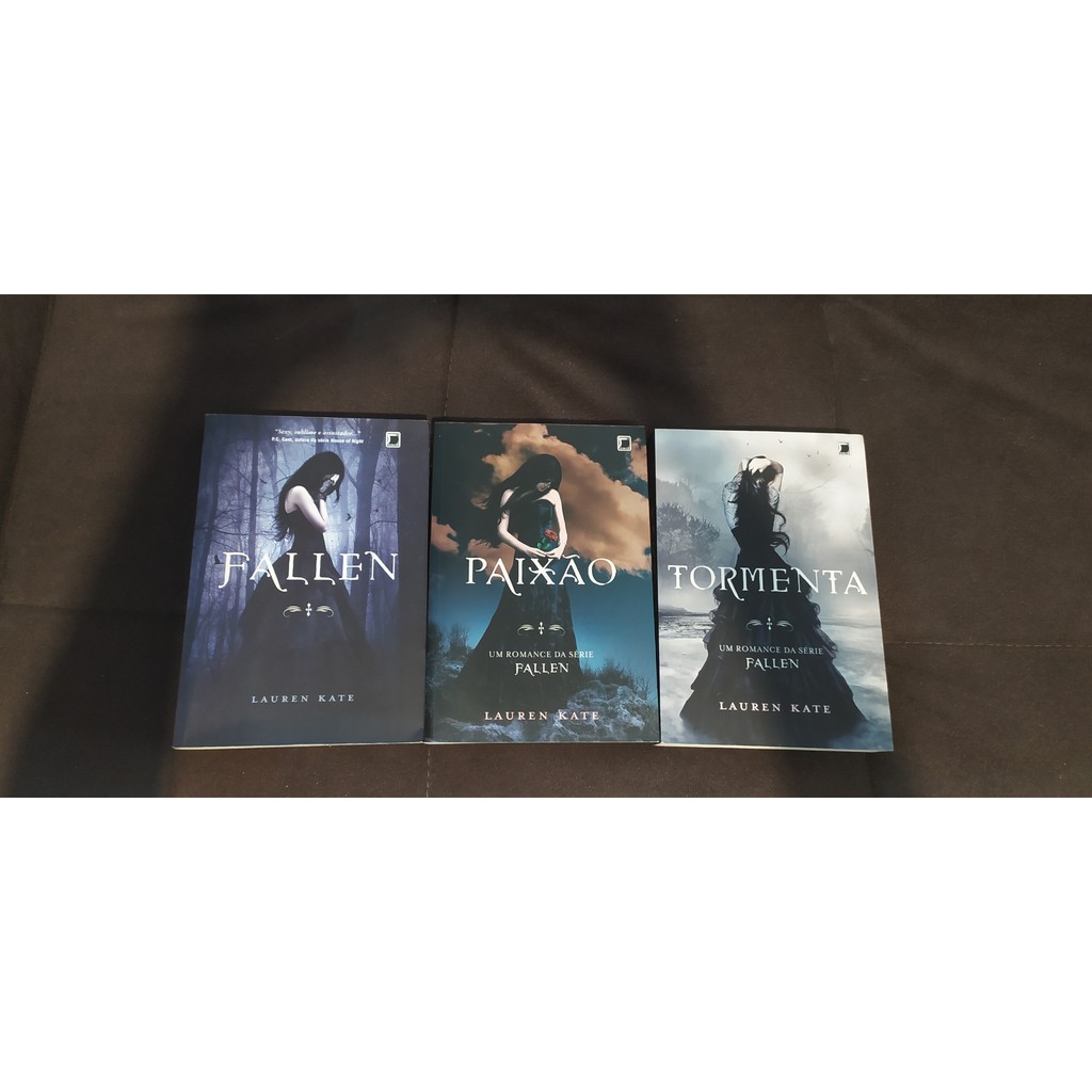 Livros Saga Fallen Tormenta Paixão Lauren Kate autografados + Marca ...