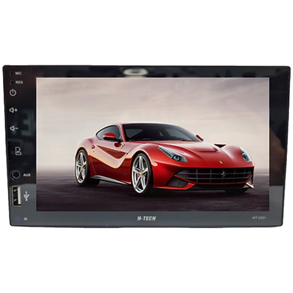 Central Multimídia 2 Din 7 Polegadas MP5 HT-3001 Bluetooth USB Aux FM Tela Full Touch ...