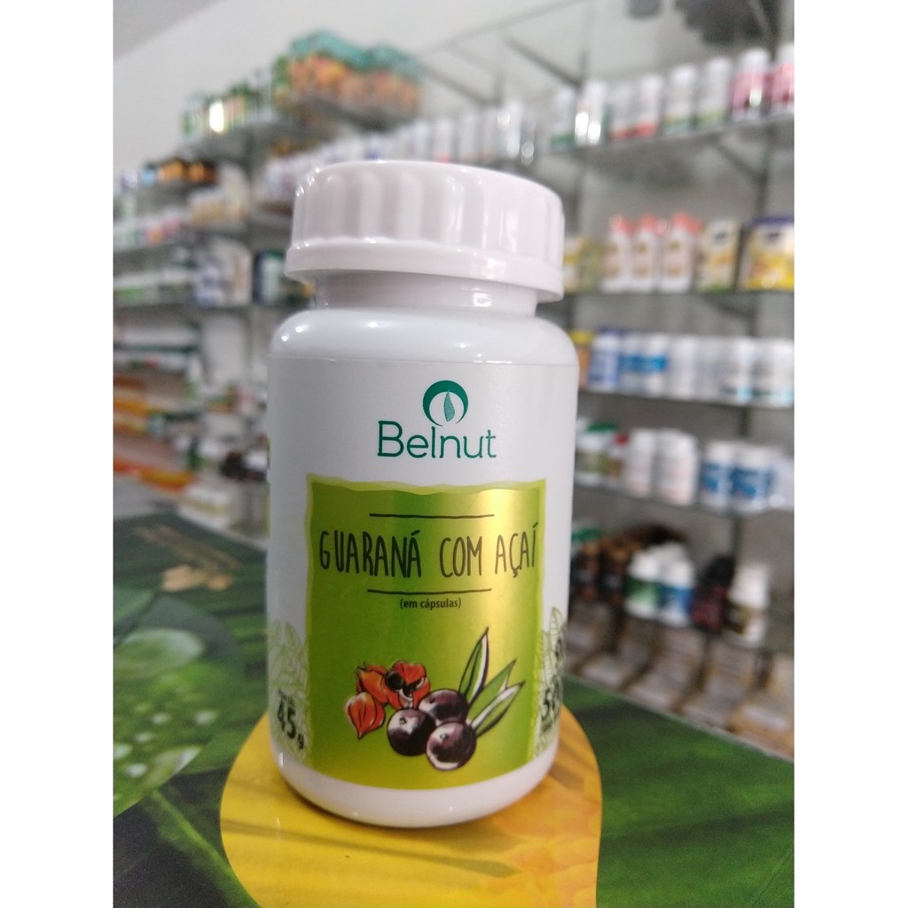 Guaraná com Açaí 60 capsulas 90 capsulas de 500mg - Belnut Energético ...