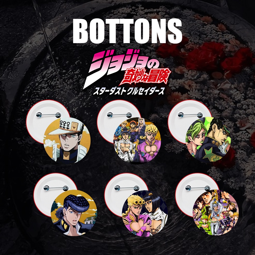 Kit de 6 Bottons - Botons personalizados Anime - Jojo's Bizarre ...
