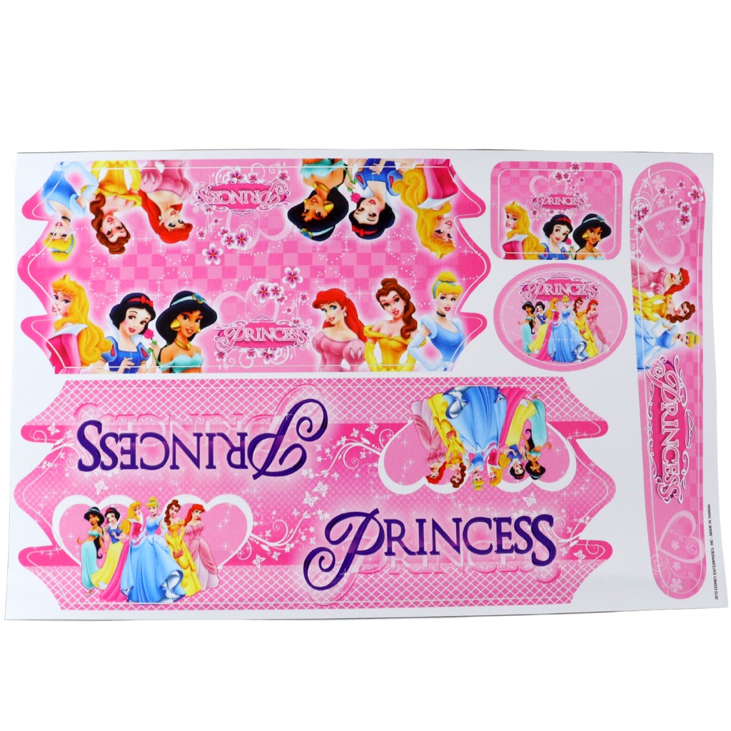Adesivos Bike Infantil Cartela PRINCESAS Feminino Bicicleta Aro 14/16 ...