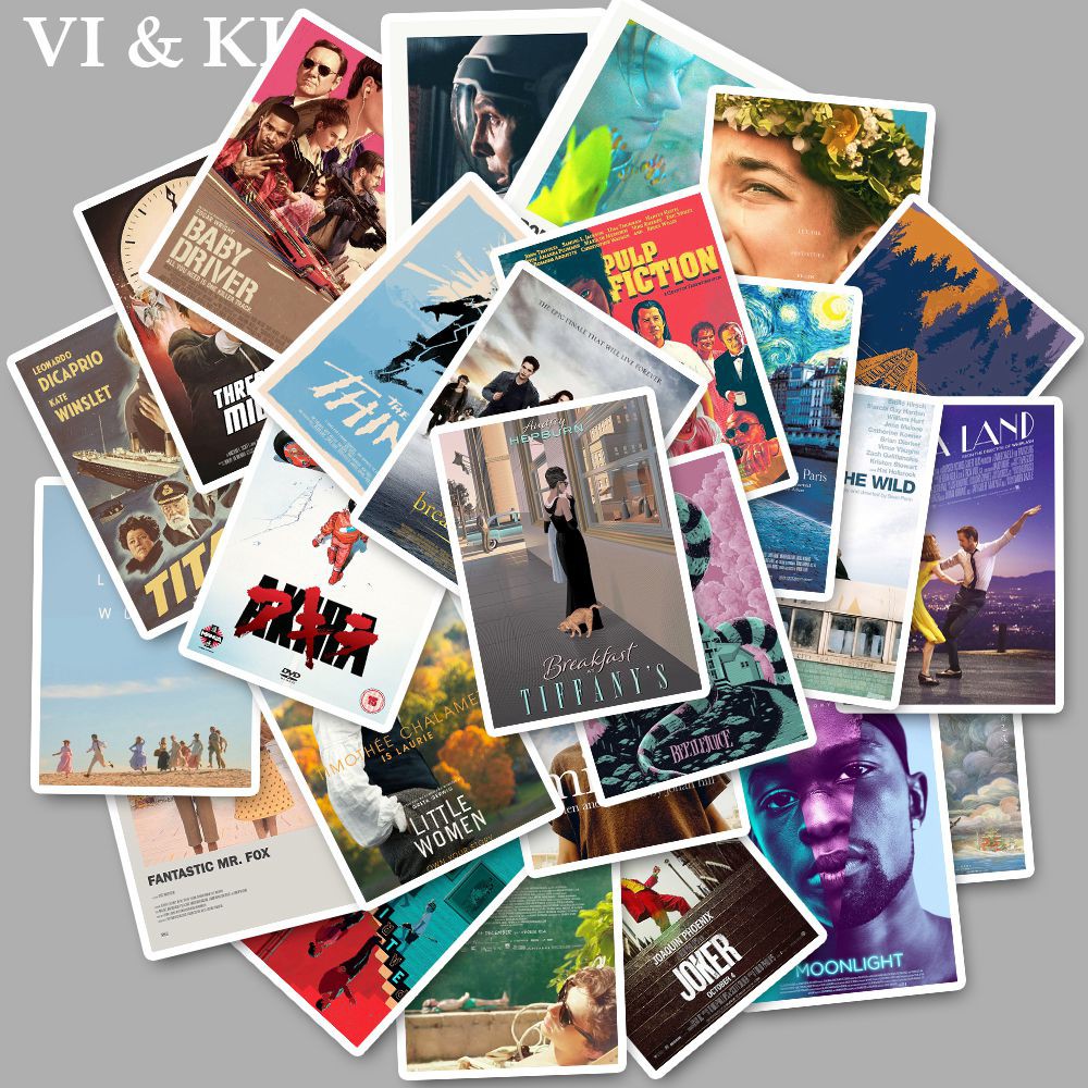 Adesivos Para Cartazes De Filme De 25pcs Decorativos Skate De Laptop De ...
