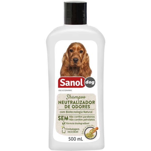 Shampoo Sanol Dog Neutralizador de Odores - 500 ml | Shopee Brasil