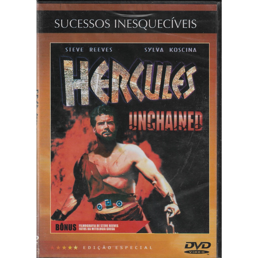 DVD Hercules Unchained ( Steve Reeves, Sylvia Lopez ) Novo Lacrado ...