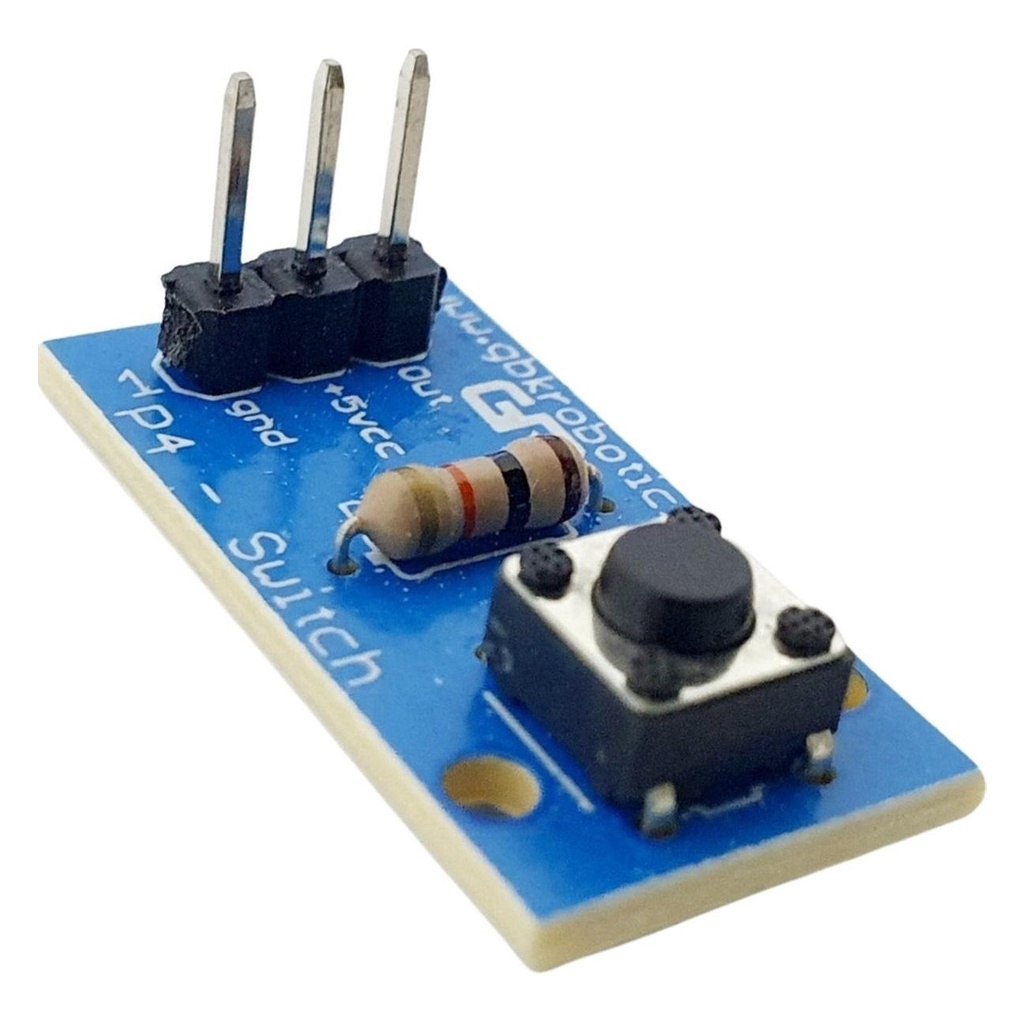 Módulo Switch Chave Tactil Push Button Botão Gbk P4 Arduino | Shopee Brasil