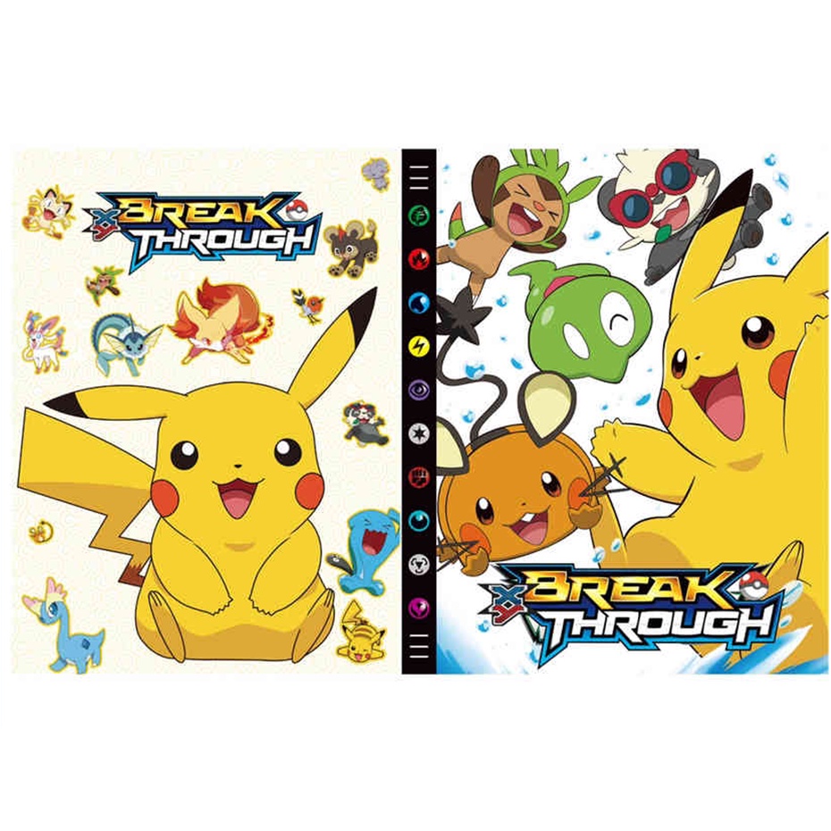 Álbum Pasta Grande Pokémon Porta 432 Cartas Tcg Card Pikachu | Shopee ...