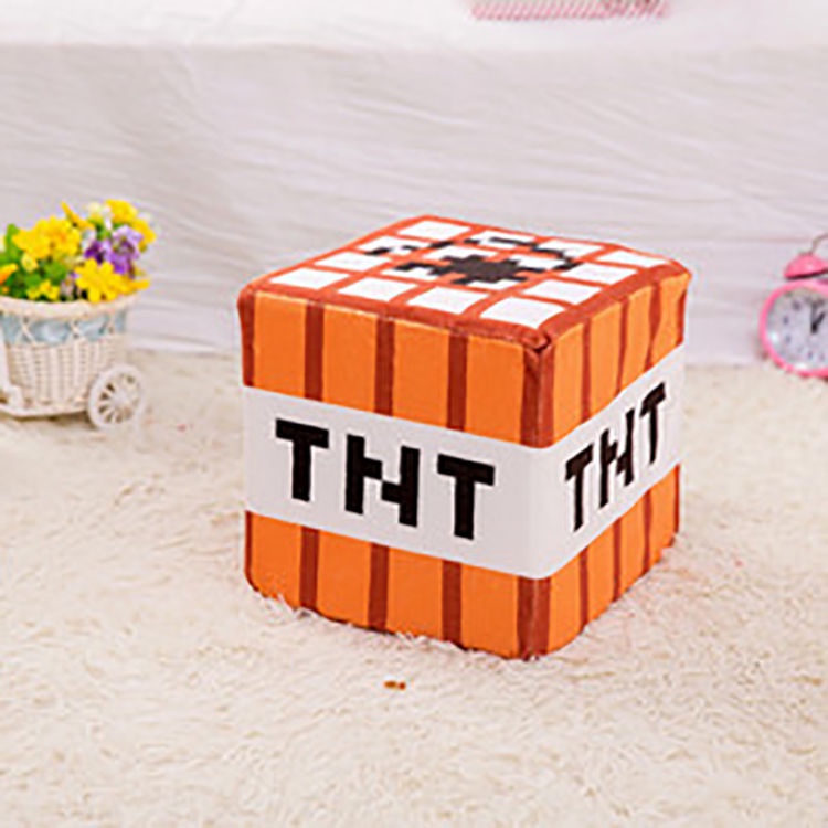 Minecraft Travesseiro de Pelúcia Creeper TNT Steve Cubo De Relva Boneca ...