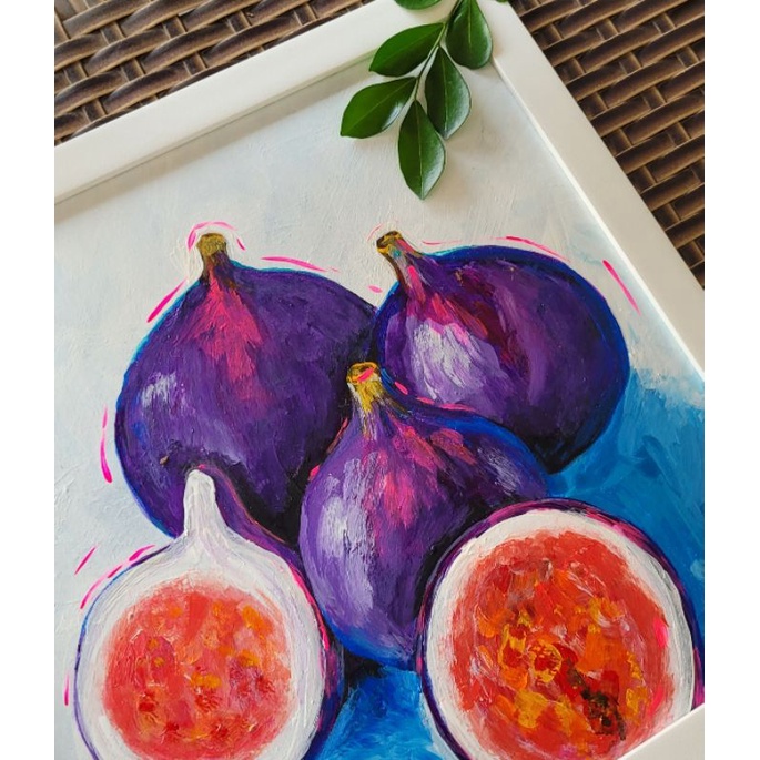 Quadro FIGO 30x30cm Pintura acrílica sobre mdf 3mm | Shopee Brasil