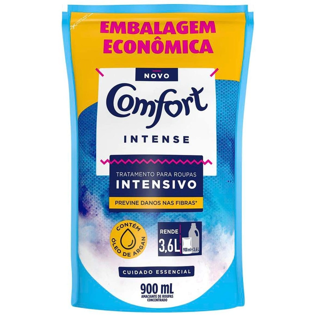 Refil Amaciante Comfort Concentrado Intensivo Intense 900ml | Shopee Brasil