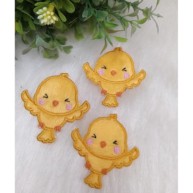 aplique bordado com termo colante/aplique passarinho/patches | Shopee Brasil