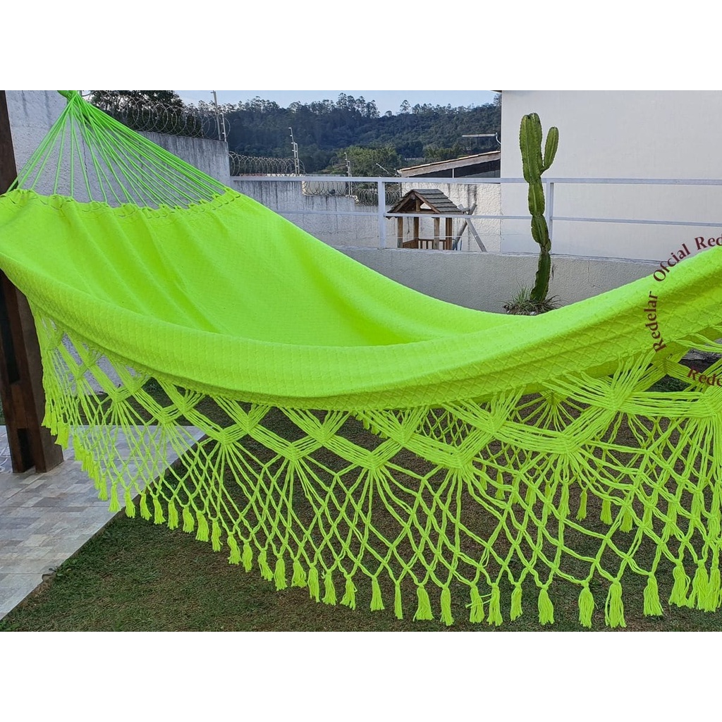 Rede de Descanso Casal Luxo - Cores Neon | Shopee Brasil