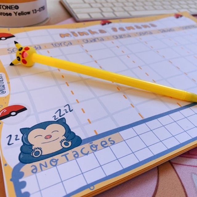Planner Semanal Pokémon + brinde | Shopee Brasil