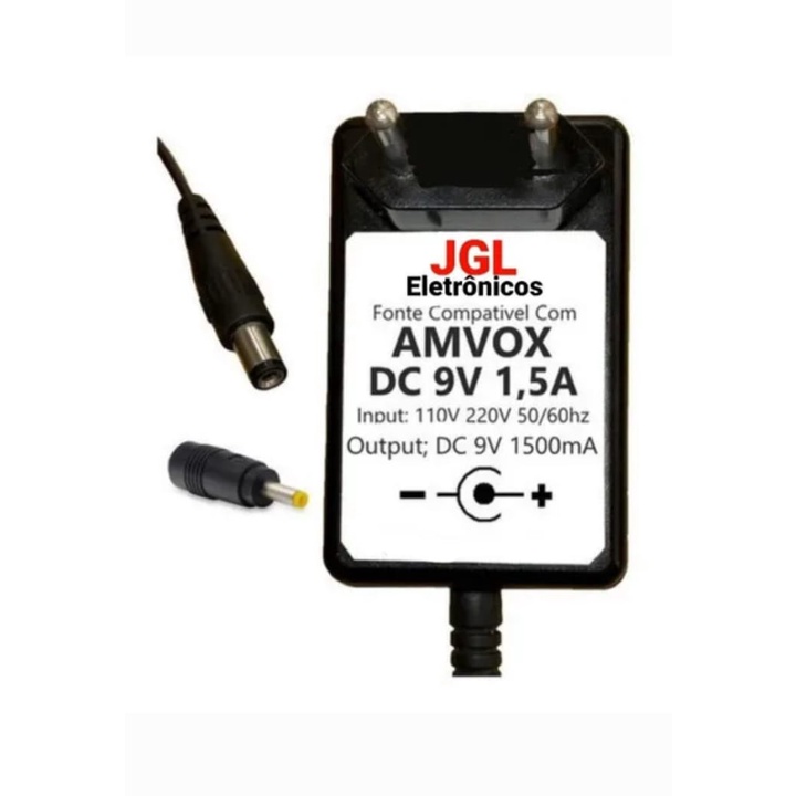 Carregador Fonte Dc 9v Para Caixa Amvox Aca 292 | Shopee Brasil