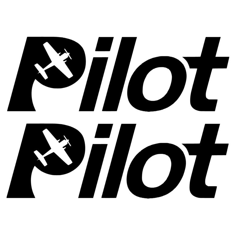 Adesivo Pilot RC Logotipo Aeromodelismo Kit Aeromodelo | Shopee Brasil