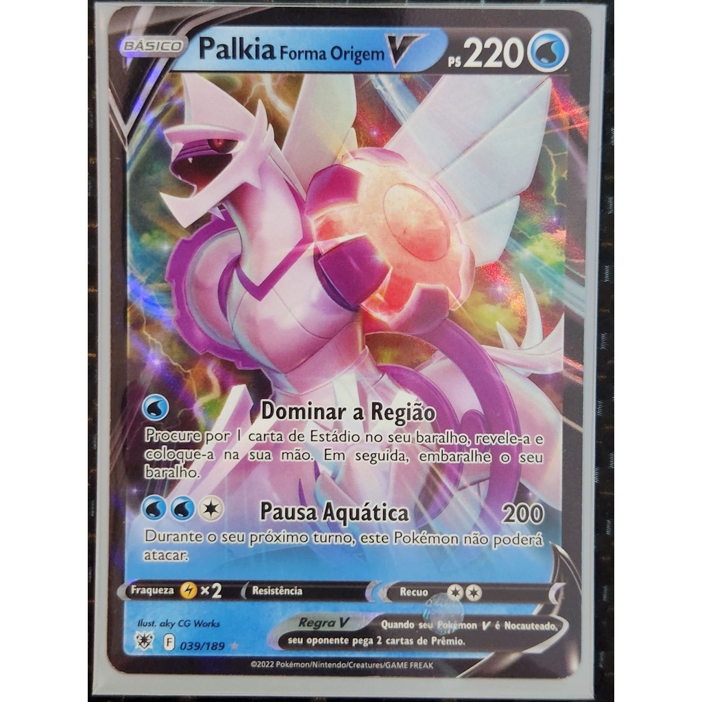 Carta Pokemon Palkia Forma Origem-V (039/189) | Shopee Brasil