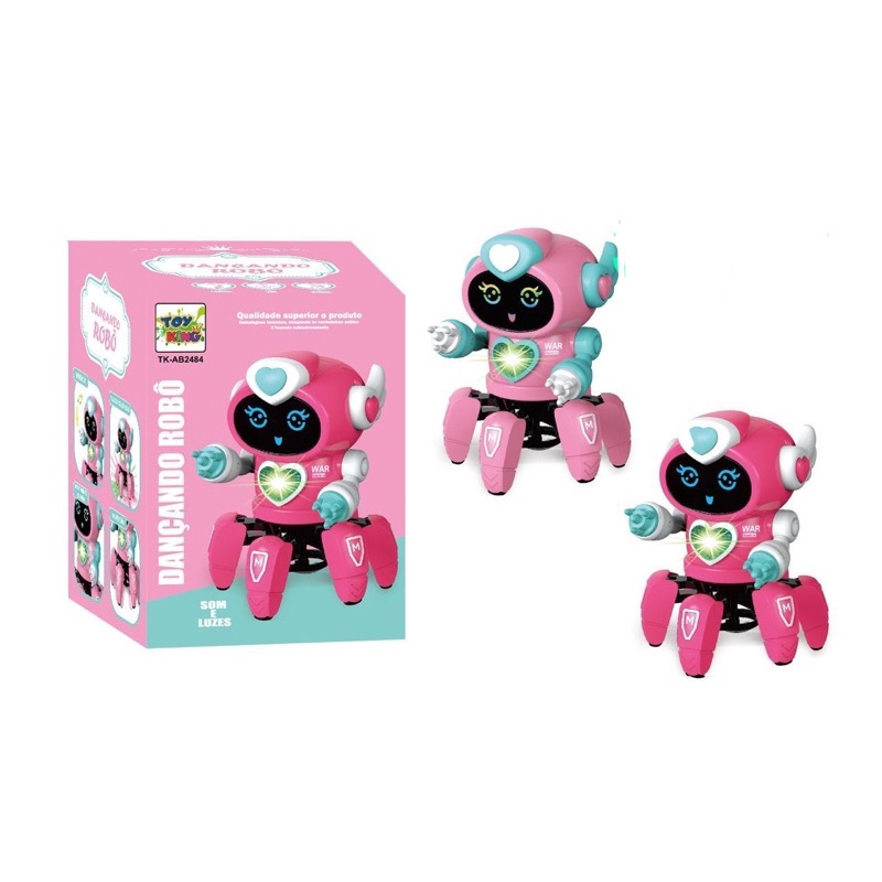 Brinquedo Robozinho Rosa Dançarino | Shopee Brasil