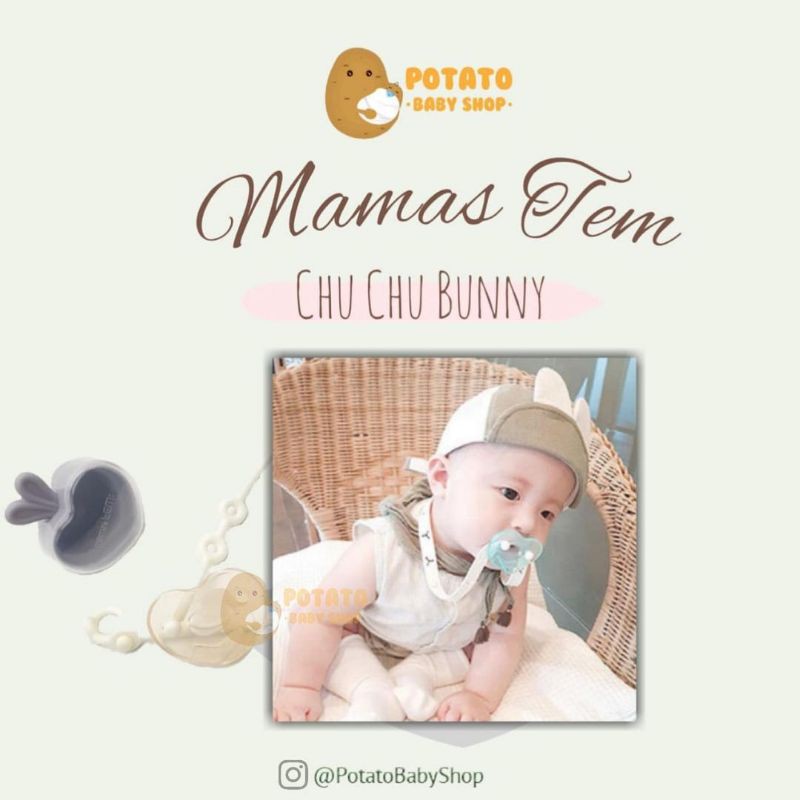 Mamas Tem Bunny chuchu Silicone Pacifier/kompeng mamastem | Shopee Brasil