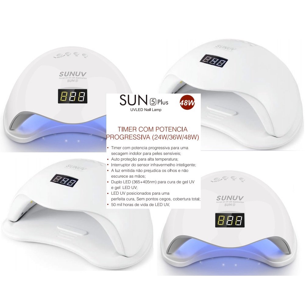 CABINE SUN 5 PLUS 48W SUNUV | Shopee Brasil
