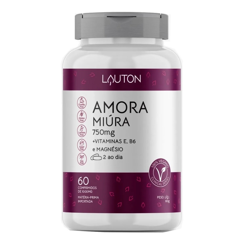 Amora Miura + Vitaminas 60 comprimidos Lauton | Shopee Brasil