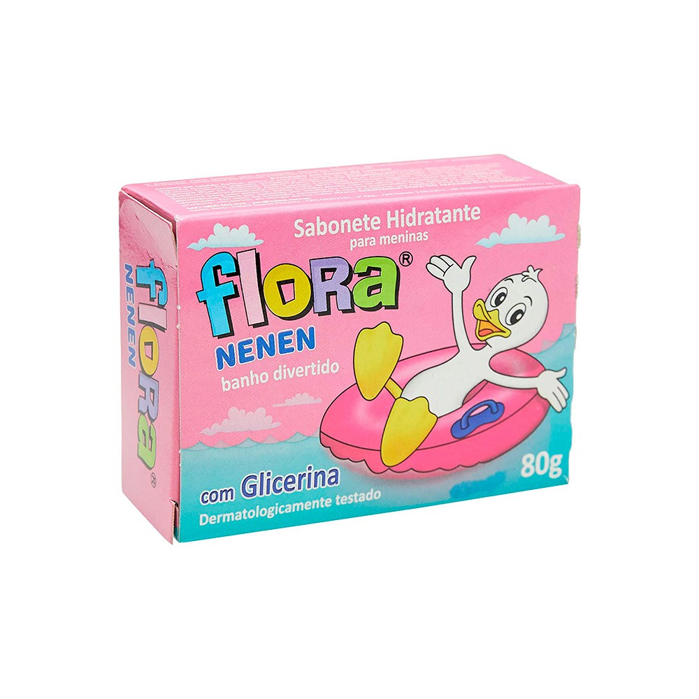 Sabonete Flora Nenen Rosa Glicerinado 80g | Shopee Brasil