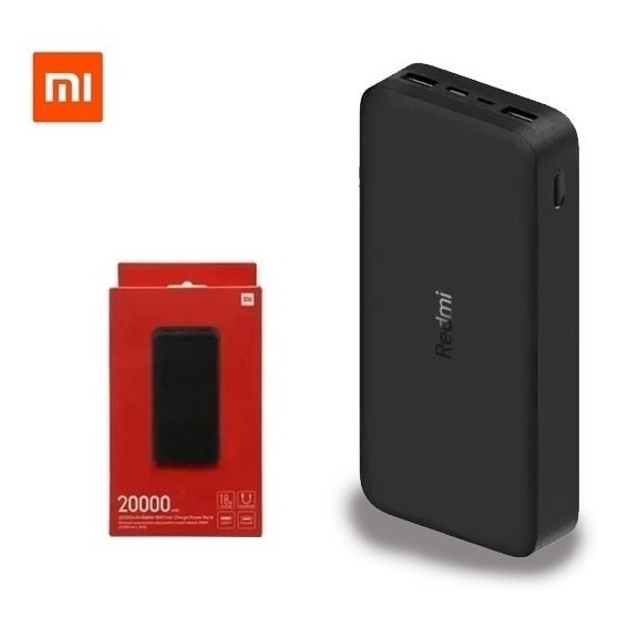 Carregador Portátil Universal Power Bank Xiaomi 20000mah | Shopee Brasil
