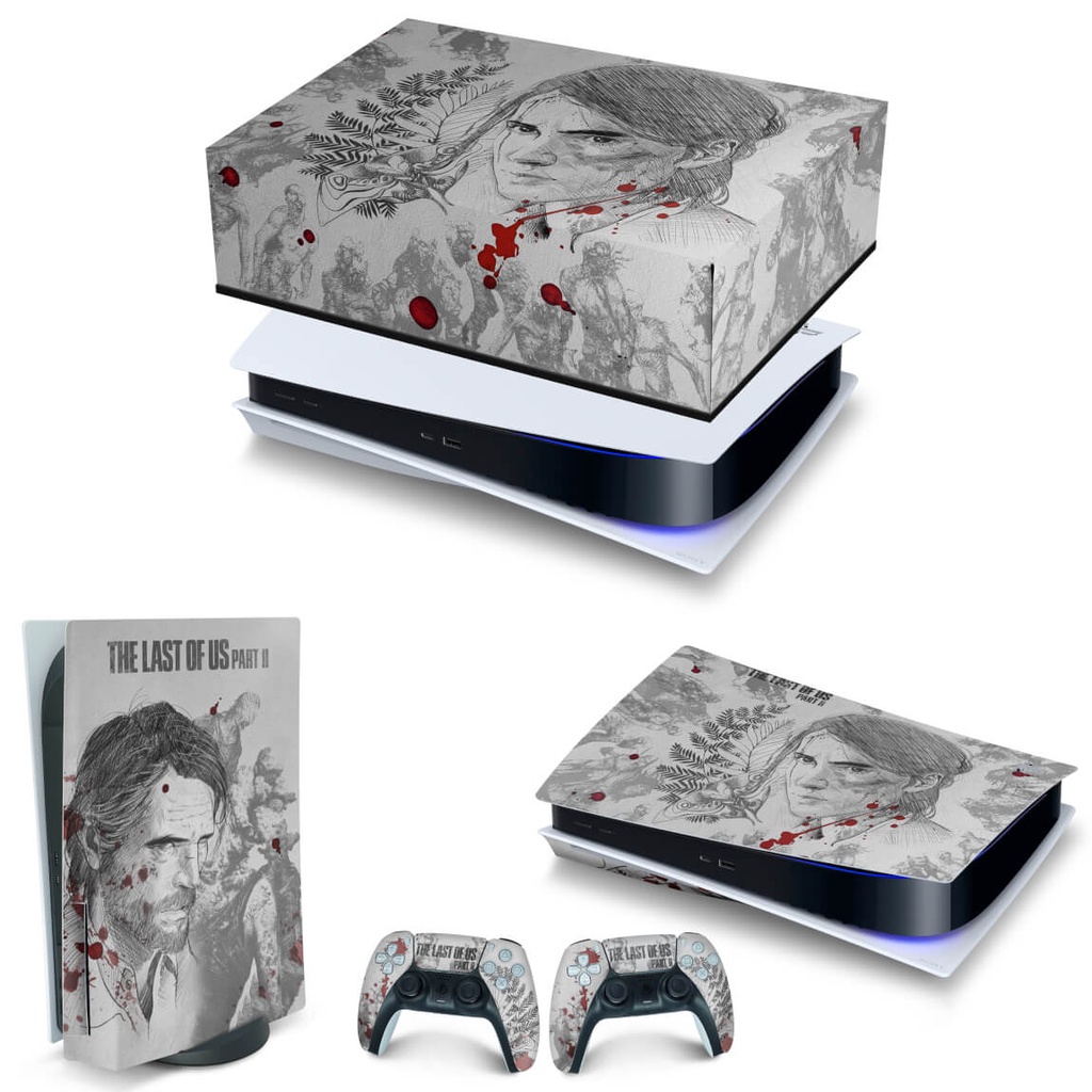 Capa Anti Poeira E Skin Ps5 Horizontal The Last Of Us Part Ii
