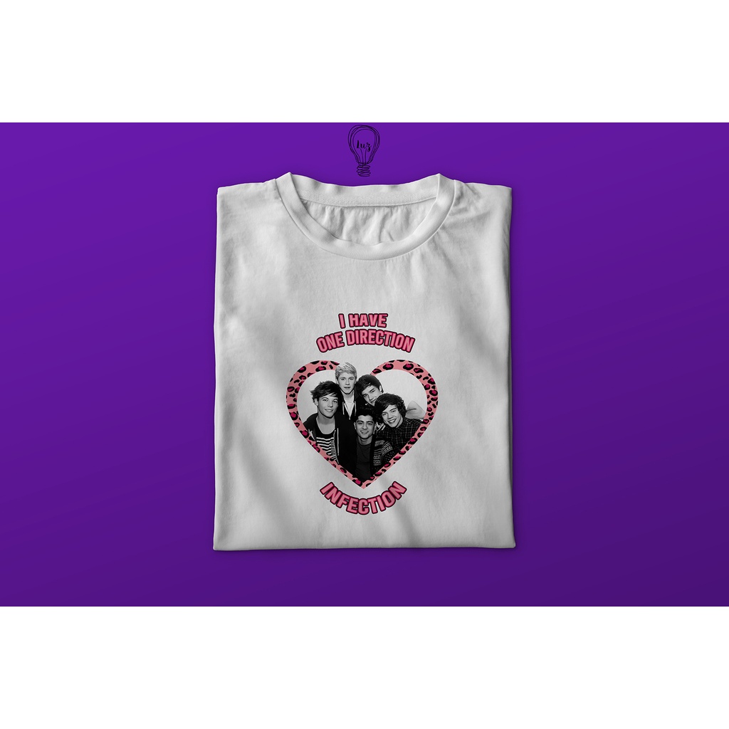Camiseta - I have one direction infection | One Direction | Shopee Brasil