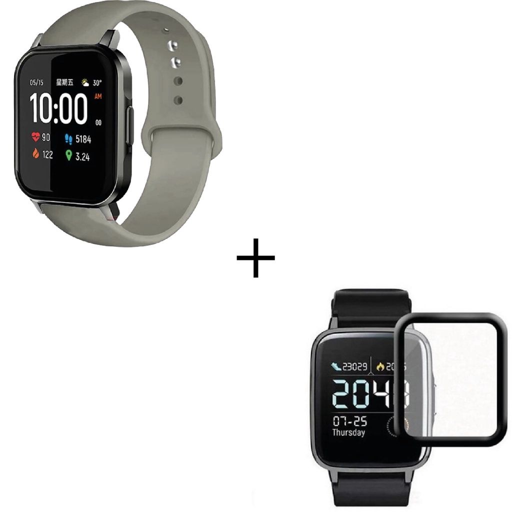 Pulseira Haylou Solar Ls01/Ls02 Silicone + Película De Gel Brinde ...