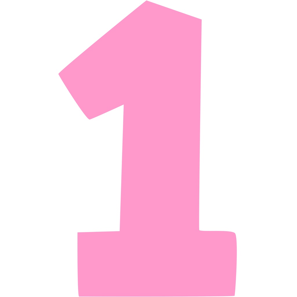 Display número 1 rosa bebê 60cm | Shopee Brasil