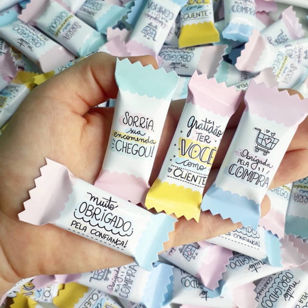 Balinhas mimo cliente agradecimento 20 unidades no saquinho | Shopee Brasil