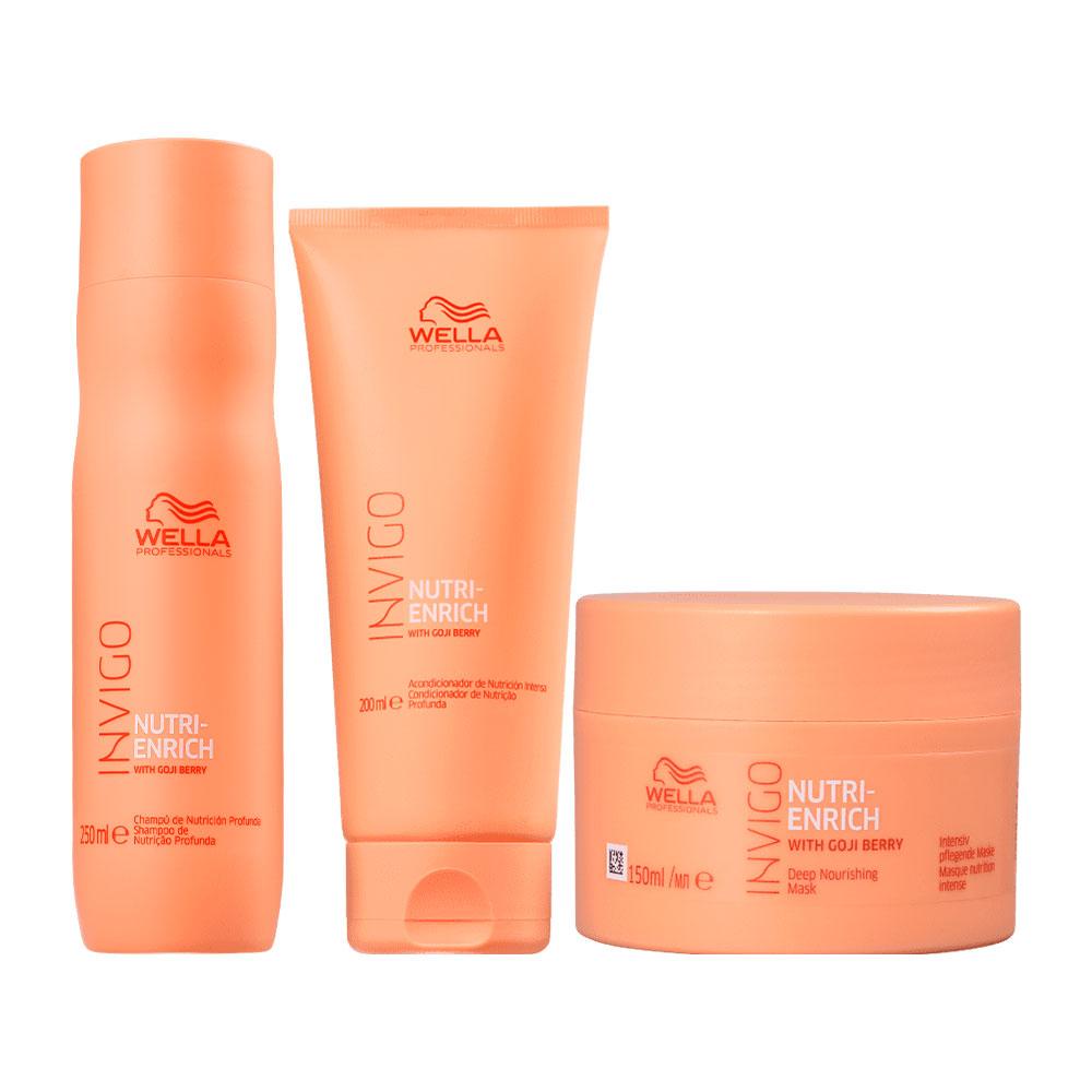 Kit Wella Pro Invigo Enrich Sh 250 Ml+Cd 200 Ml+Masc 150 Ml | Shopee Brasil