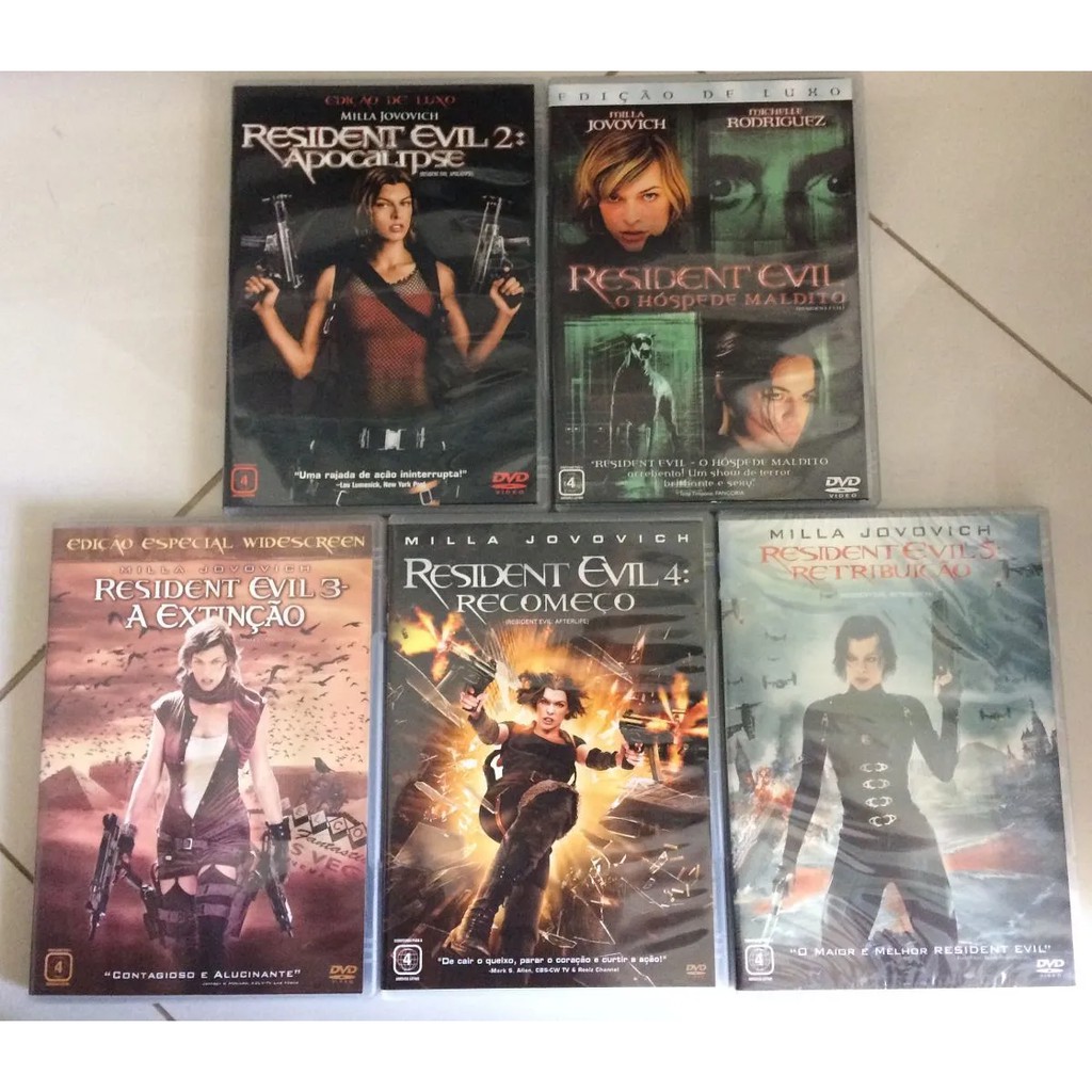 Dvd - Resident Evil (1 Ao 5) | Shopee Brasil