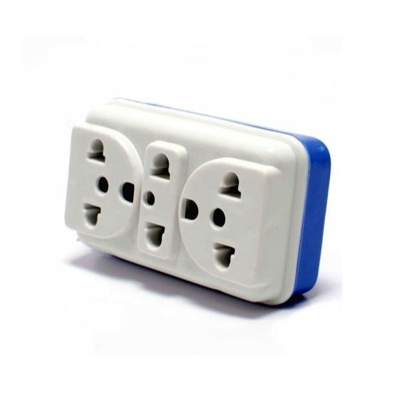 Adaptador TRIPLO Benjamim T Multiuso Plug Elétrico Formato Casulo Todas ...