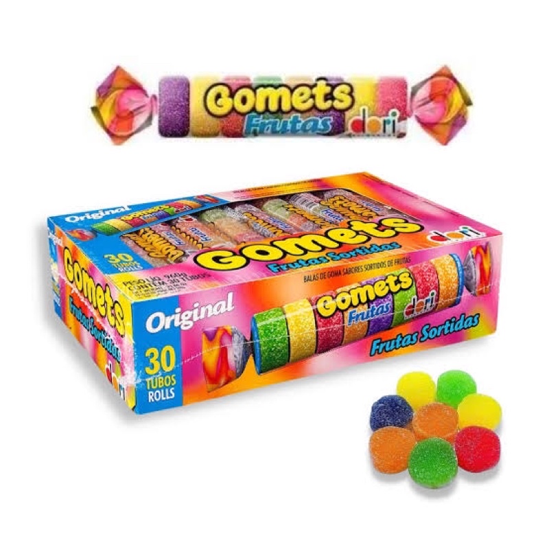 Bala de goma(jujuba,jujubinha)gomets de frutas sortida 32g para festas ...