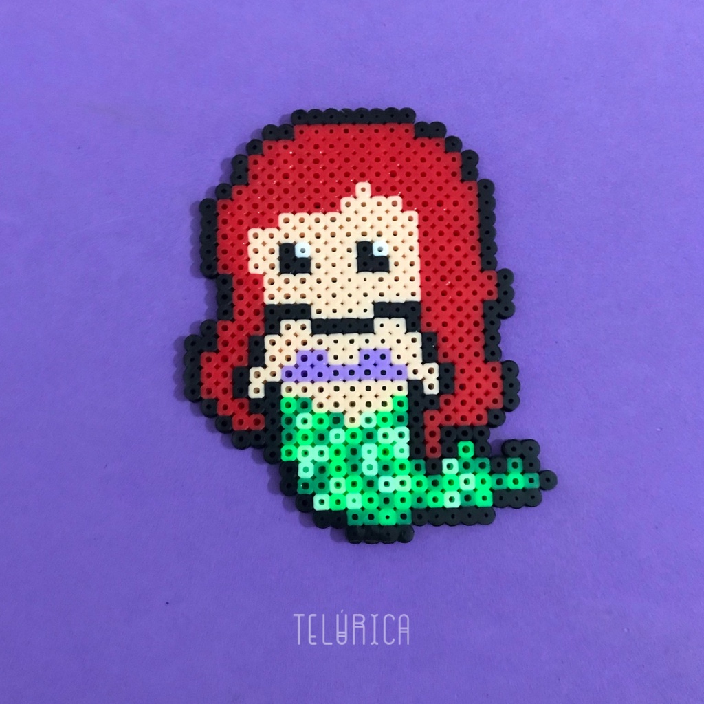 Ariel (Princesas) - Adesivo de Parede em Pixel Art | Shopee Brasil