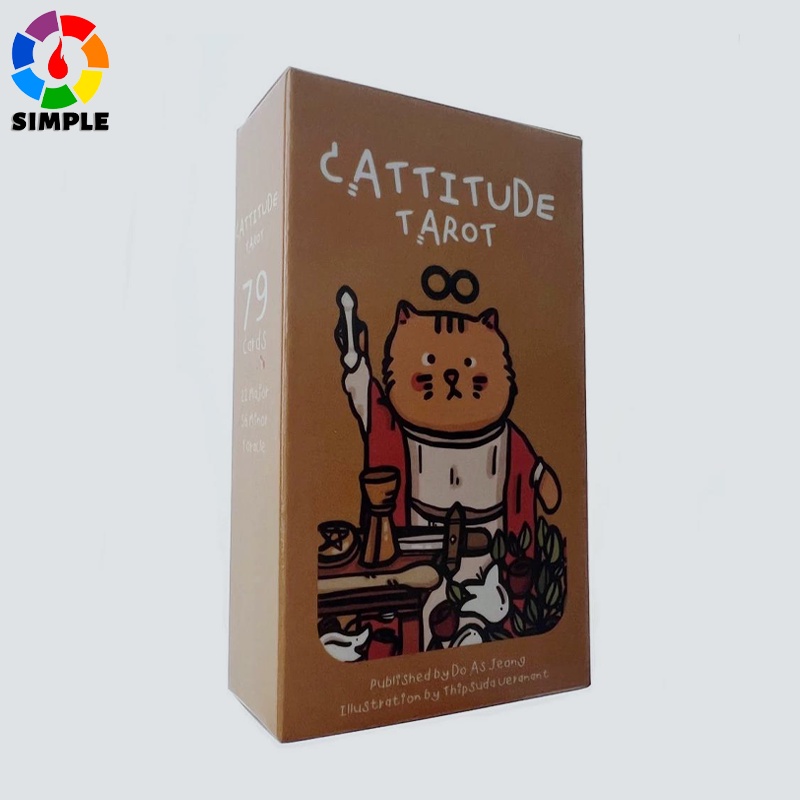 Cattitude Tarot Deck Card Games | Shopee Brasil