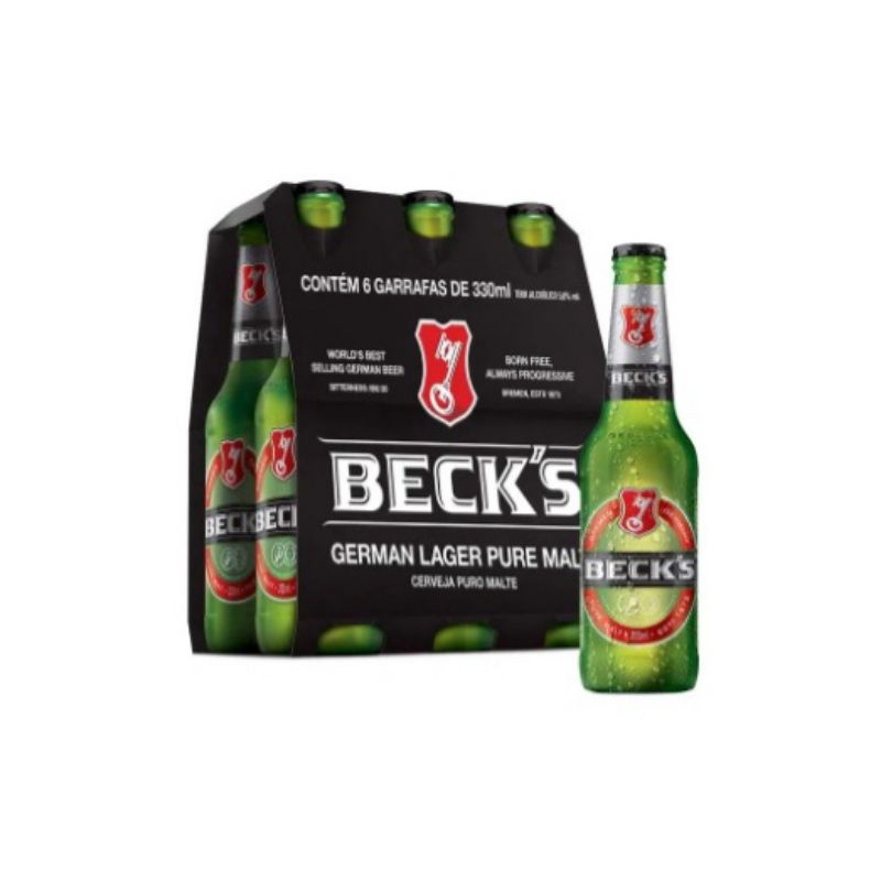 Cerveja Beck's Descartável 330ml Caixa Com 24 Unidades | Shopee Brasil