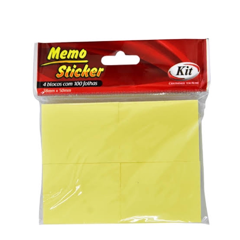 kit 4 Post it meme sticker 4 blocos adesivo | Shopee Brasil