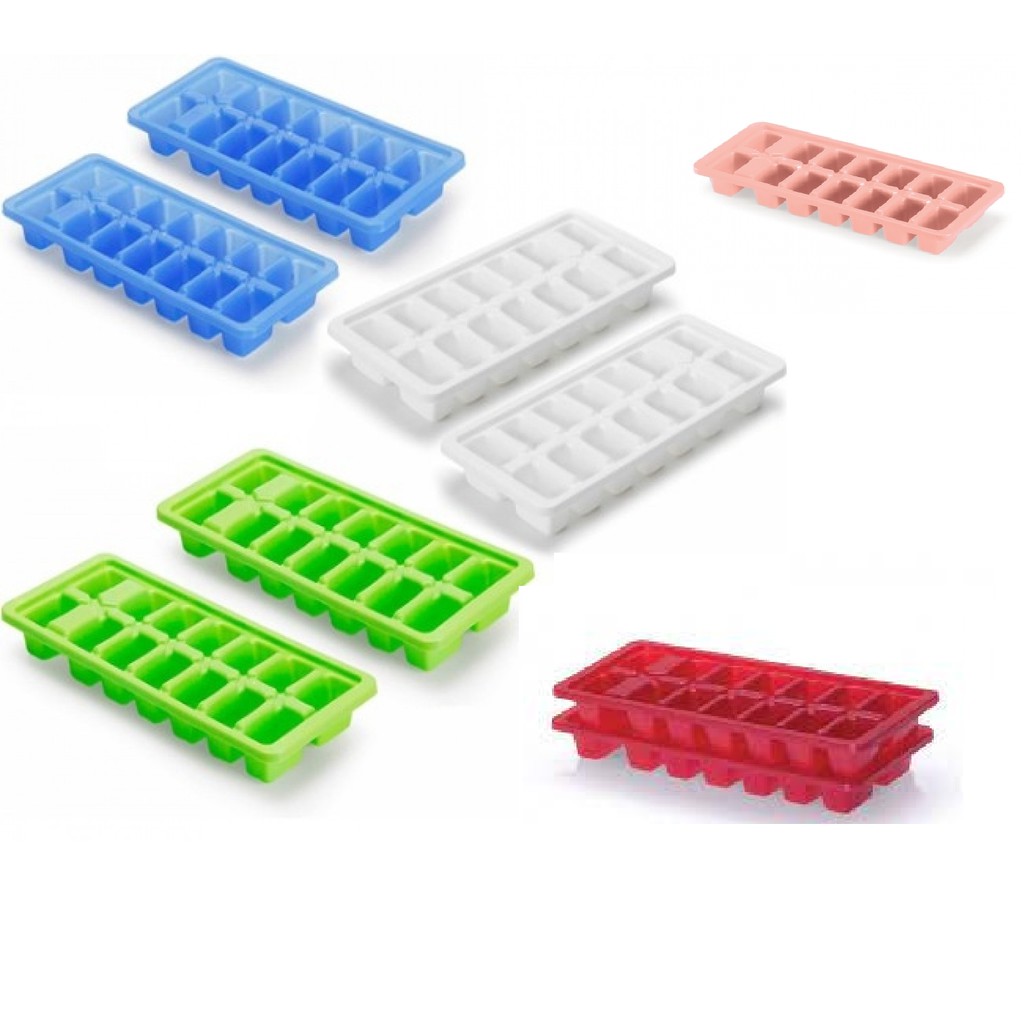 2 Forma De Gelo Colorida 14 Cubos Plástico Rainha | Shopee Brasil