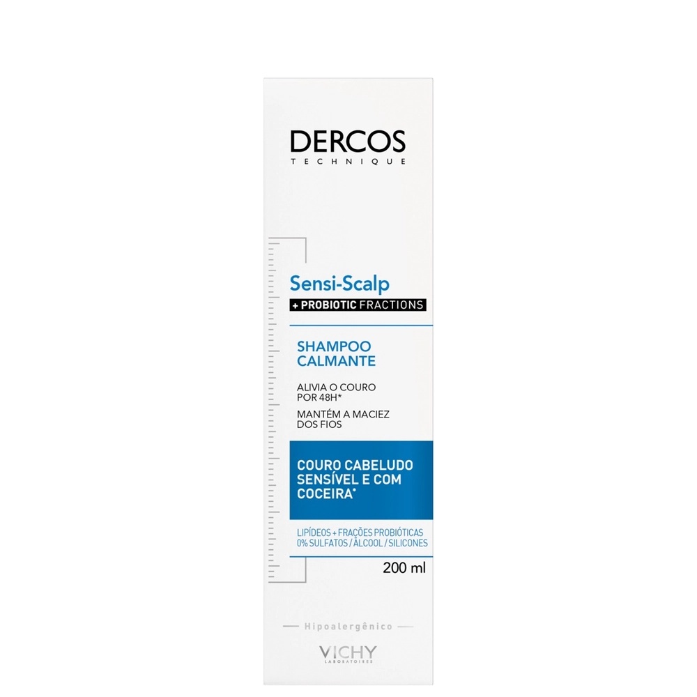Vichy Dercos Shampoo Sensi-Scalp Probiotic - Calmante - 200ml | Shopee ...