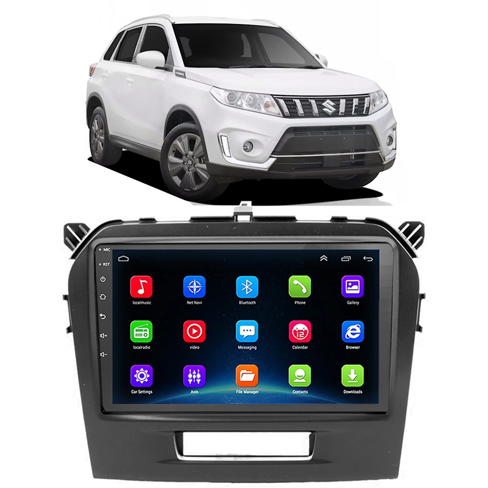 Kit Central Multimidia Android Vitara 2016 2017 2018 2019 2020 2021 2022 9 Polegadas Tv Online ...
