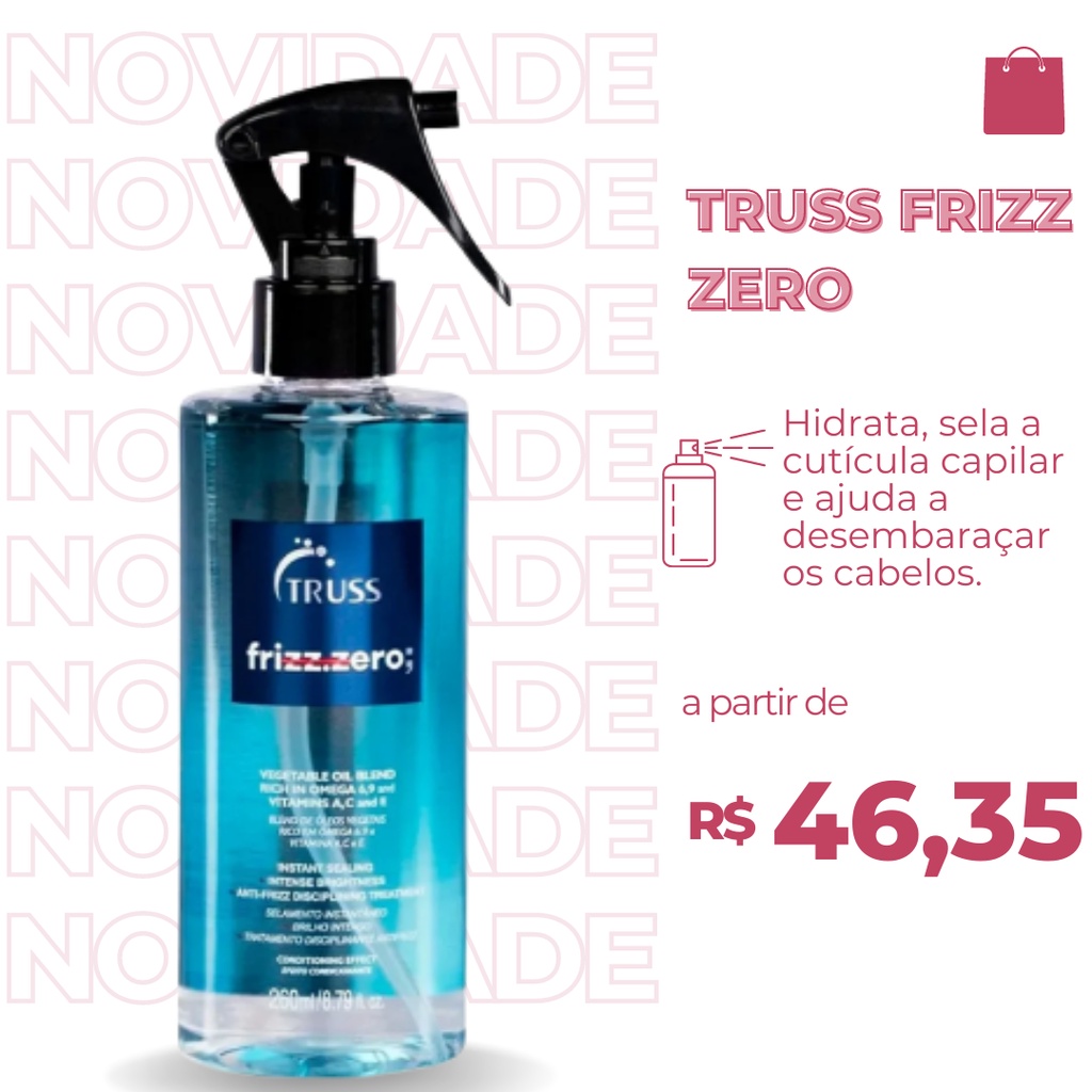 Truss Frizz Zero - Spray Antifrizz 30ml | Shopee Brasil