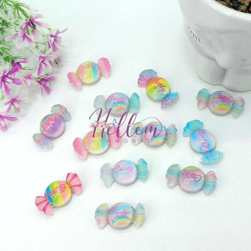 Aplique Bala Candy em Resina 13x24mm (5pçs) | Shopee Brasil
