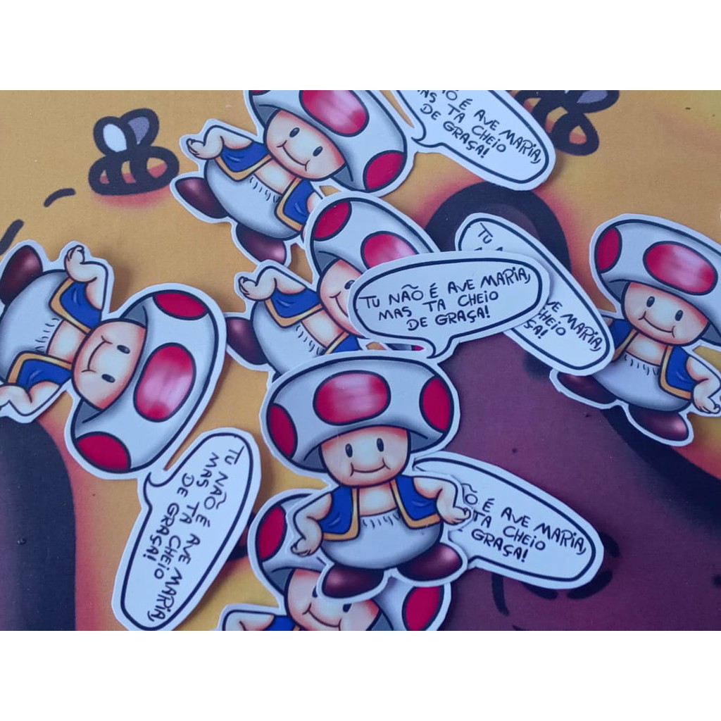 Adesivo Toad/ game Super Mario | Shopee Brasil