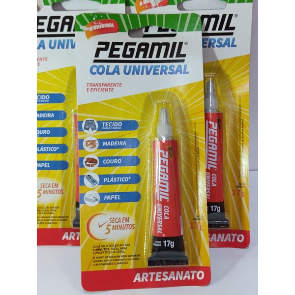 Cola Universal para Artesanato Pegamil 17g | Shopee Brasil