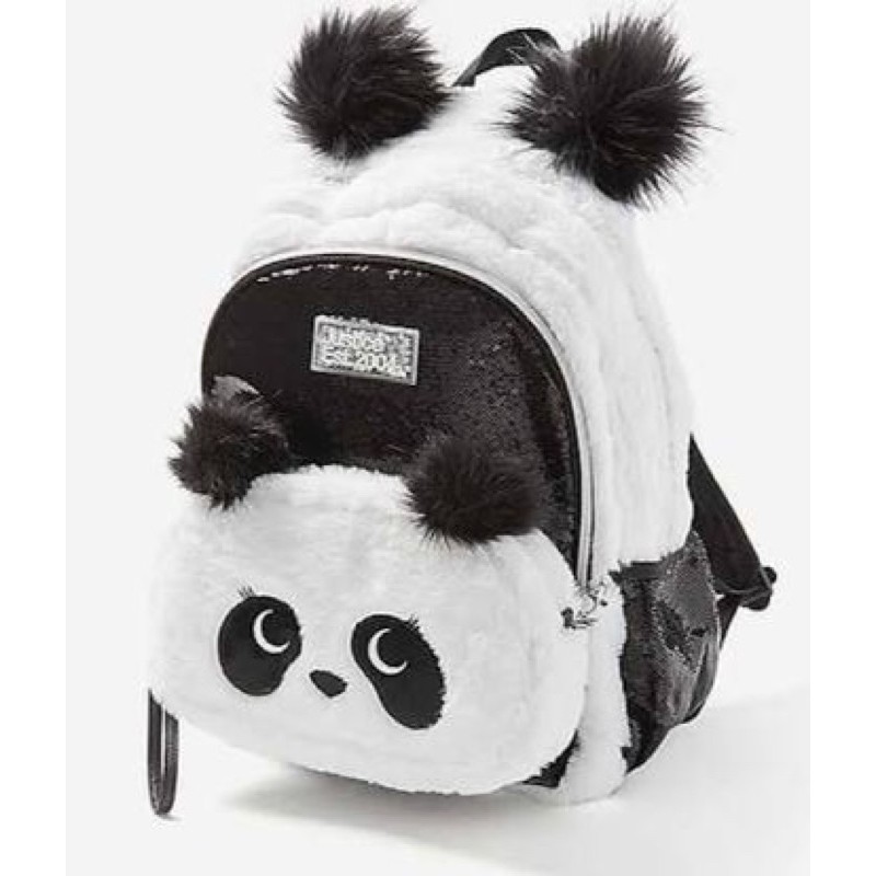 Mochila Panda Lantejoula JUSTICE. | Shopee Brasil