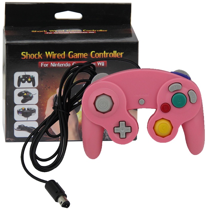 Controle Para Game Cube Nintendo Wii/U Switch Computador Rosa | Shopee ...
