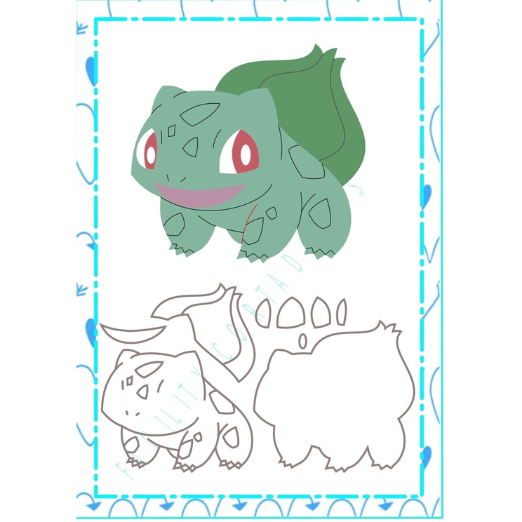 Cortador Bulbasaur Pokemon 7c Modular | Shopee Brasil