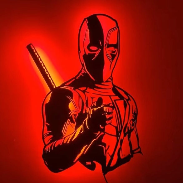 Deadpool Luminária RGB Marvel | Shopee Brasil